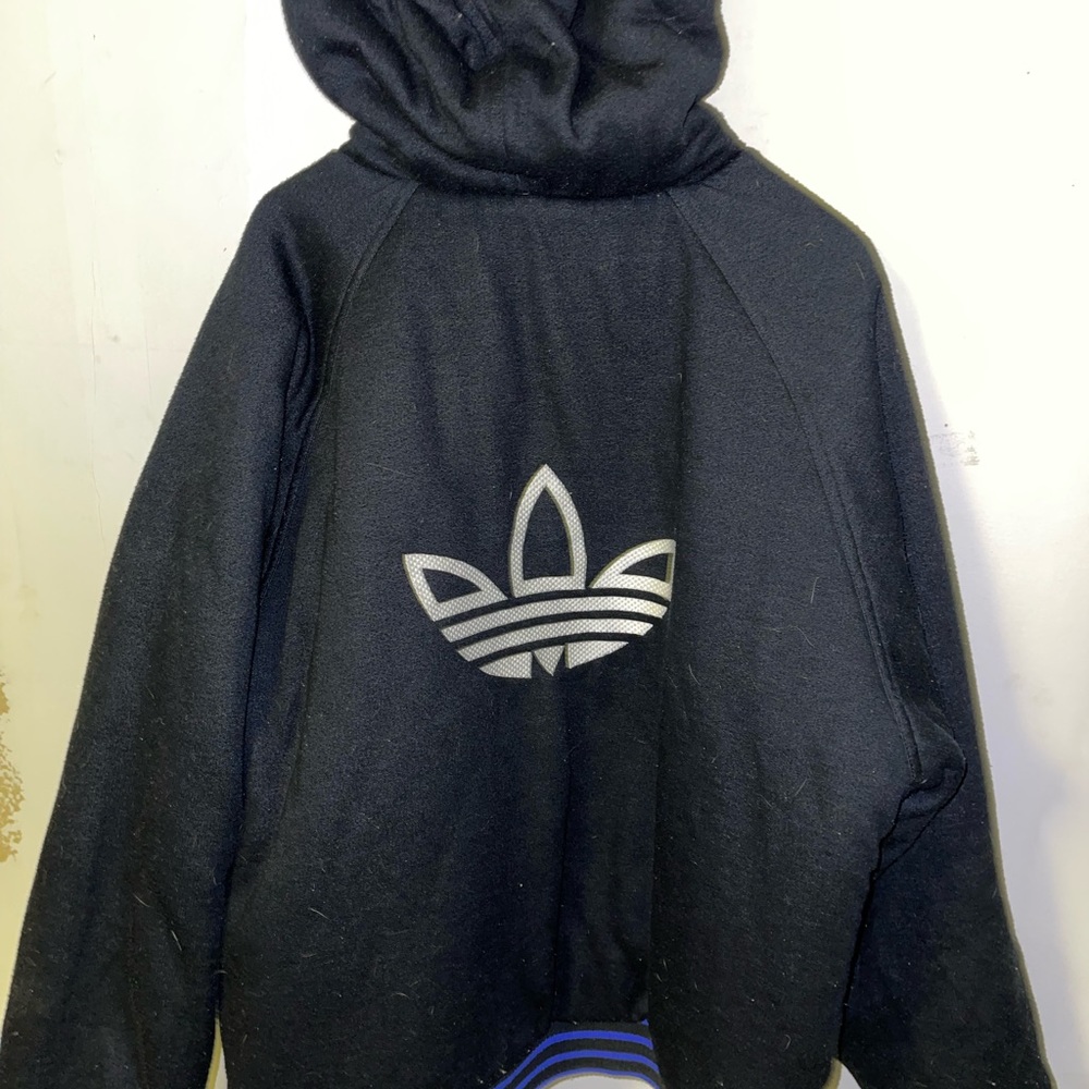 Rare Adidas Vintage Reversible Winter Jacket Size Xl - Gem